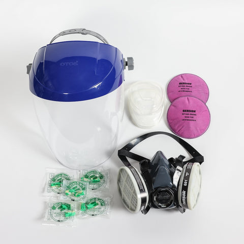 Gerson Silica & VOCs Half-mask & Face Shield Bundle | Peke Safety